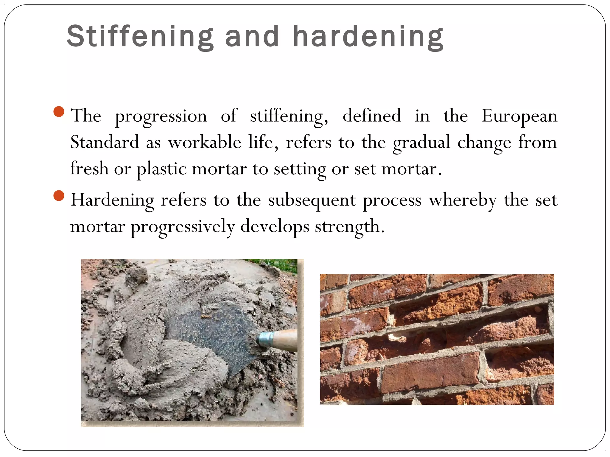 MORTAR BUILDING MATERIALS | PPT