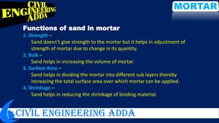 Mortar | PPTX | Civil Engineering Industry | Industries