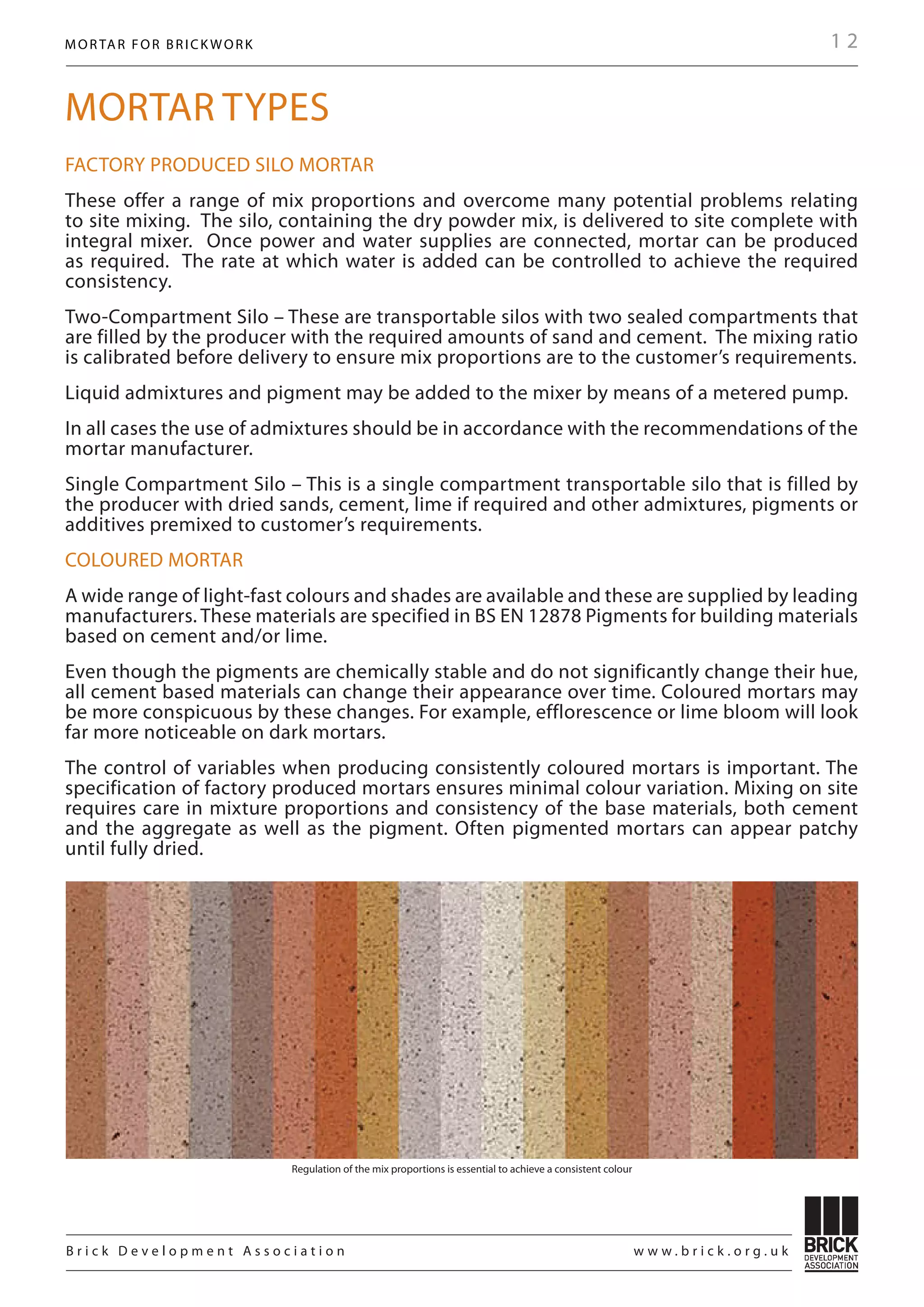Mortar for brickwork | PDF