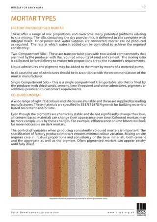 Mortar for brickwork | PDF