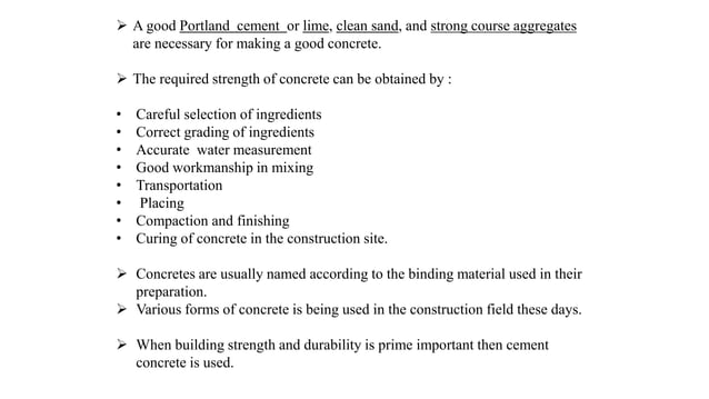 Mortar and Concrete overall surkhi function | PPTX | Geology | Science