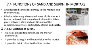 Mortar and Concrete overall surkhi function | PPTX