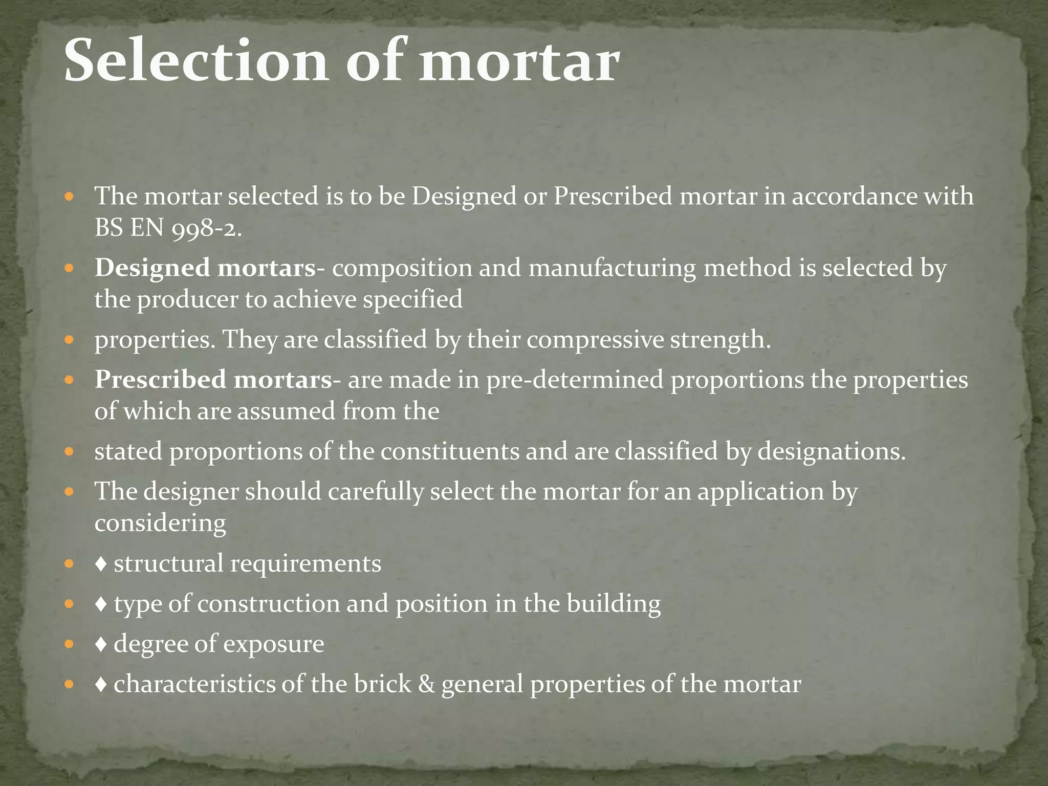 Mortar, Composition of mortar, Types of Mortar, Mixing of Mortar ...