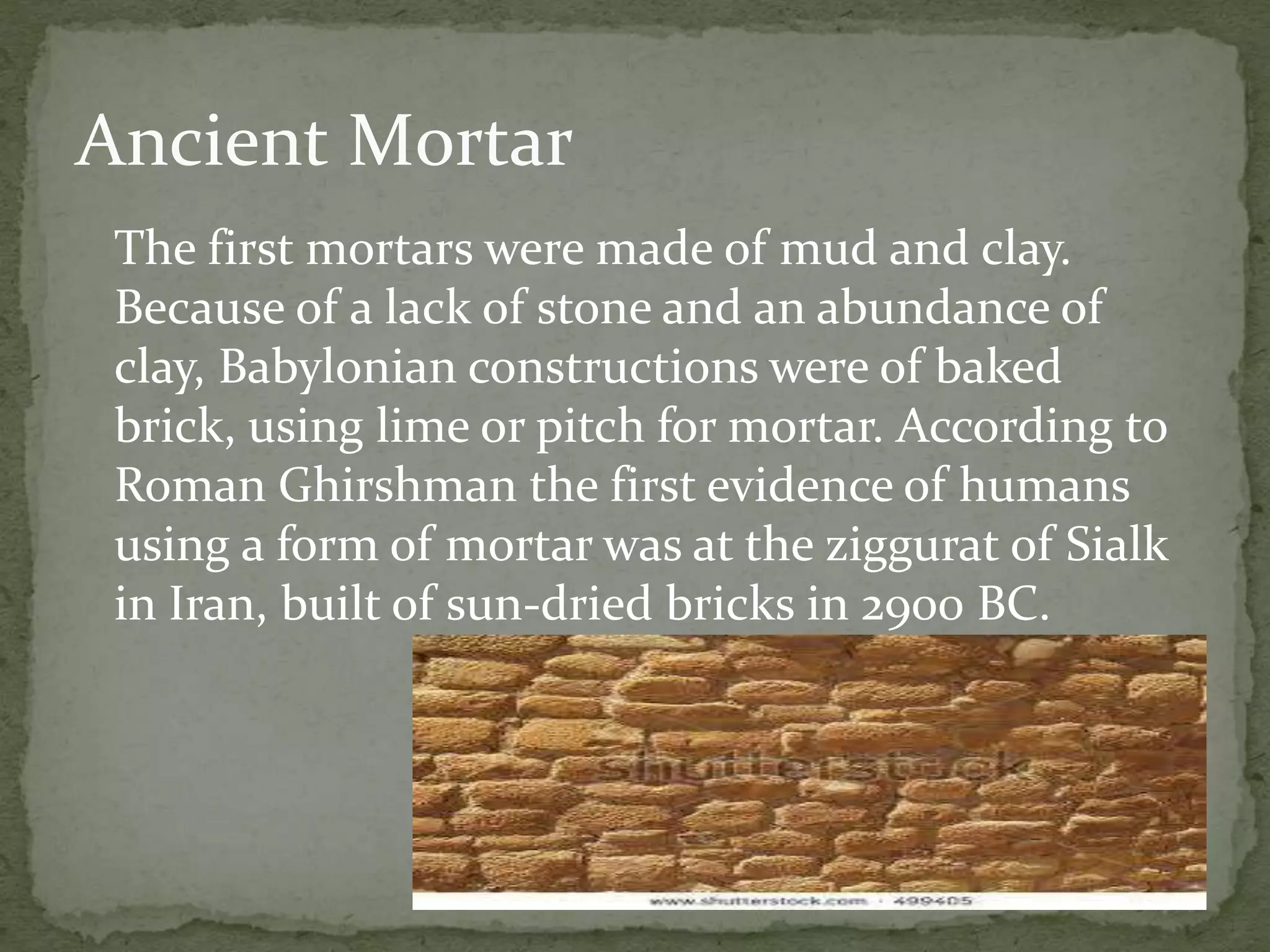 Mortar, Composition of mortar, Types of Mortar, Mixing of Mortar ...