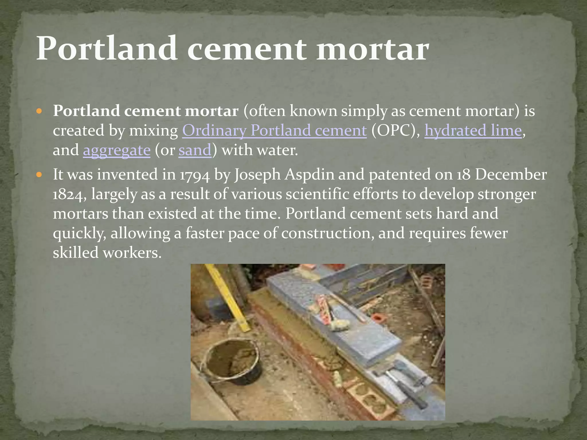 Mortar, Composition of mortar, Types of Mortar, Mixing of Mortar ...
