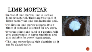 Mortar (masonry) | PPTX