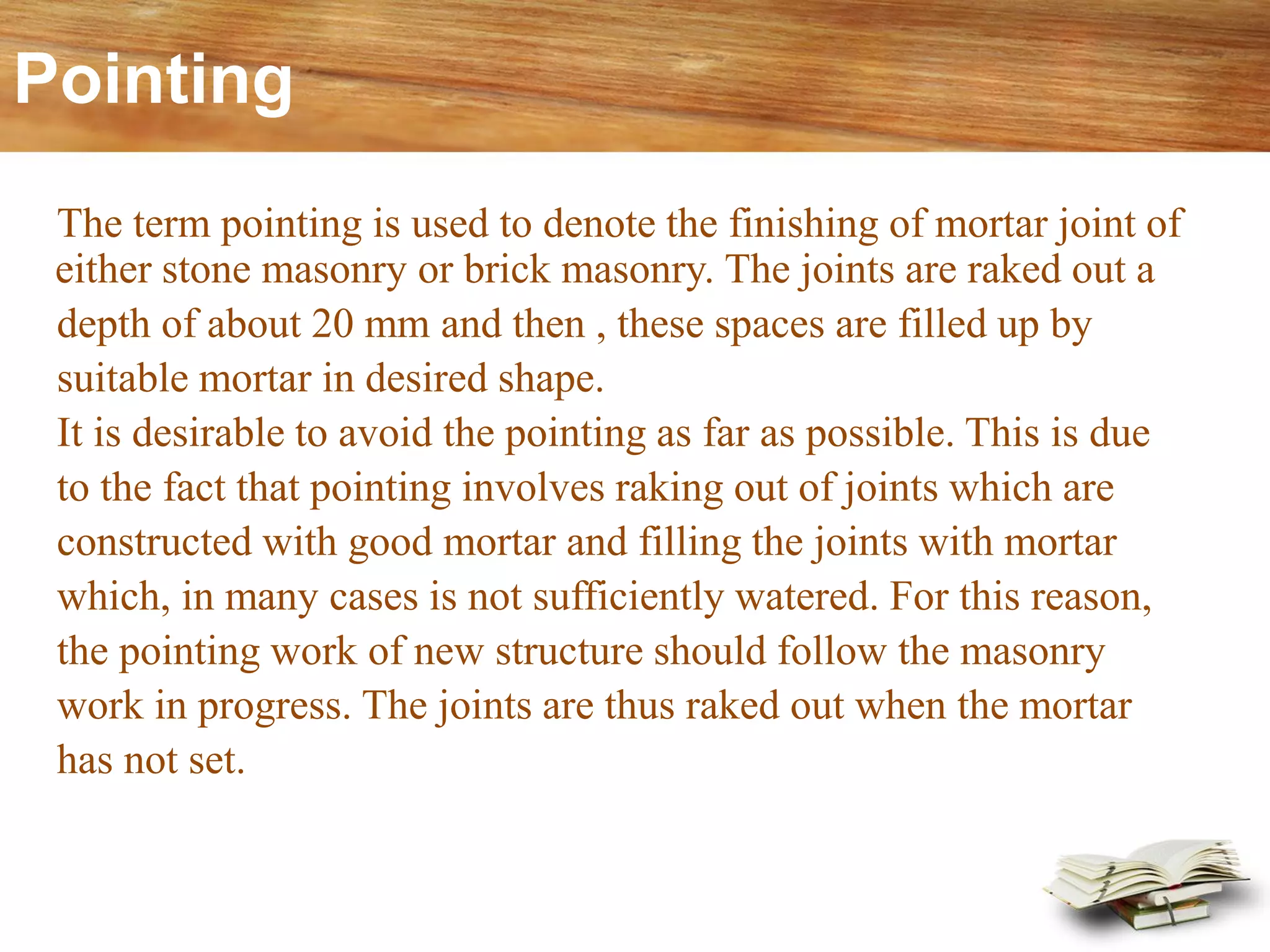 Mortar plaster pointing | PPT