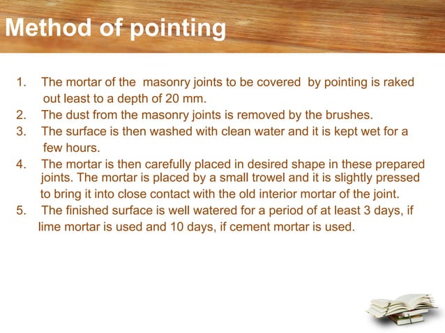 Mortar plaster pointing | PPT