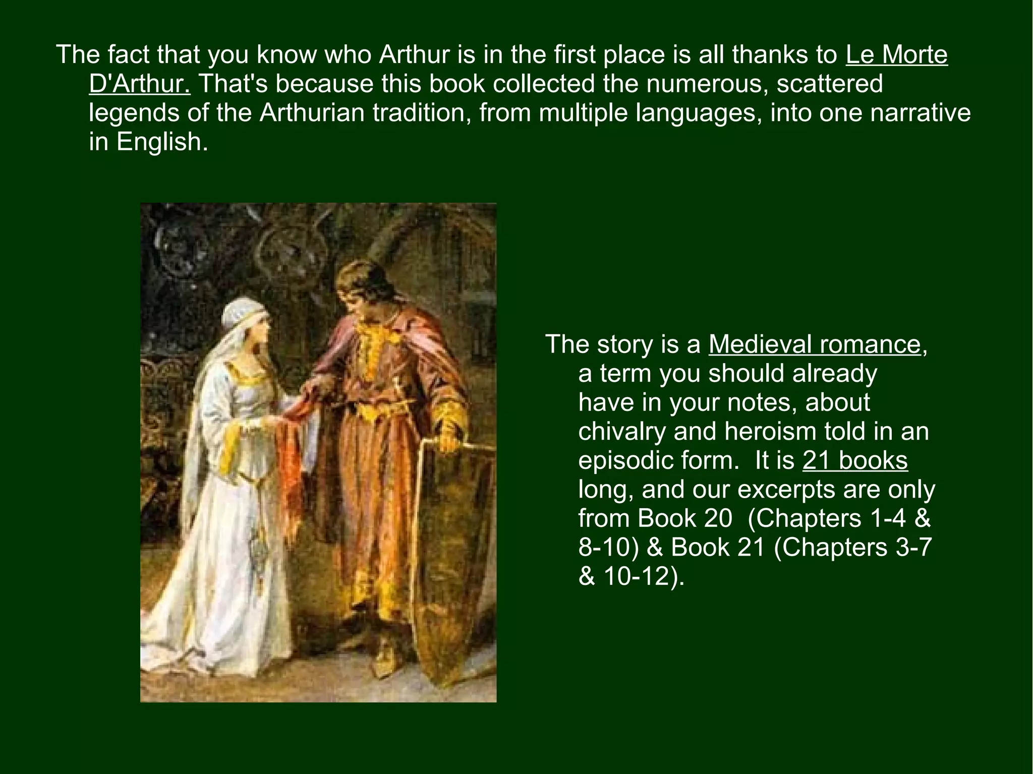 Le Morte D'Arthur | PPT