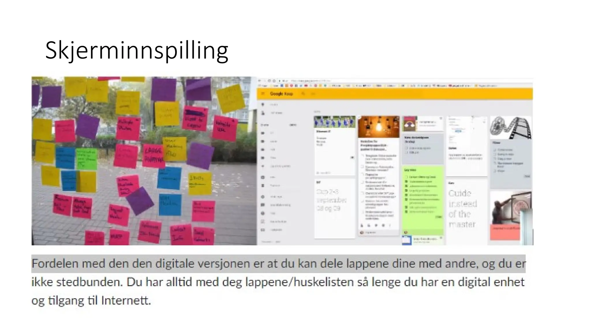 Powerpoint presentasjon med mange eksempler | PPTX