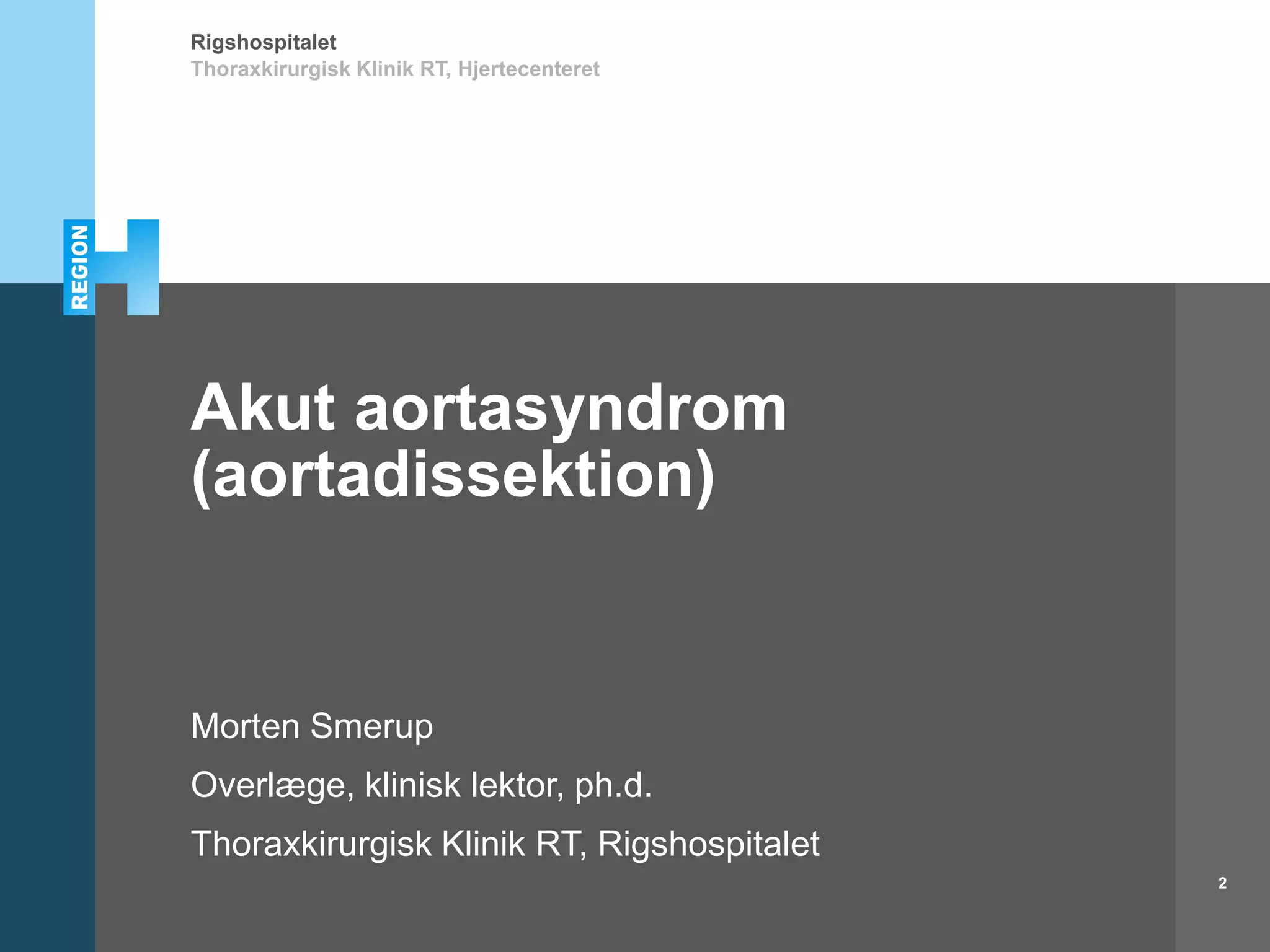 Akut aortasyndrom (aortadissektion) | PDF