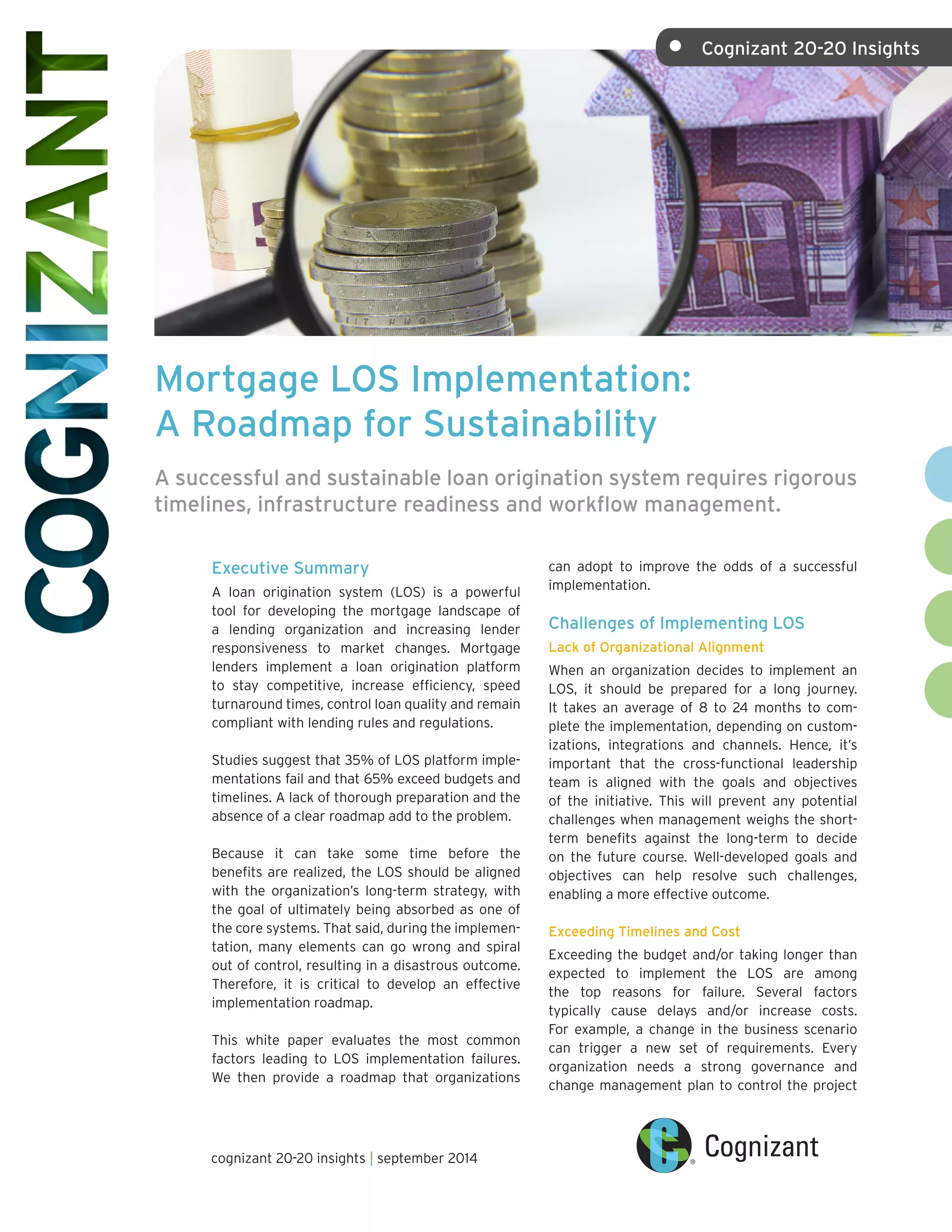 Mortgage LOS Implementation: A Roadmap for Sustainability | PDF