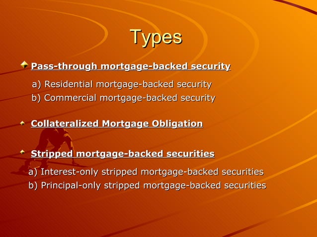 Mortgage Backed Security | PPT