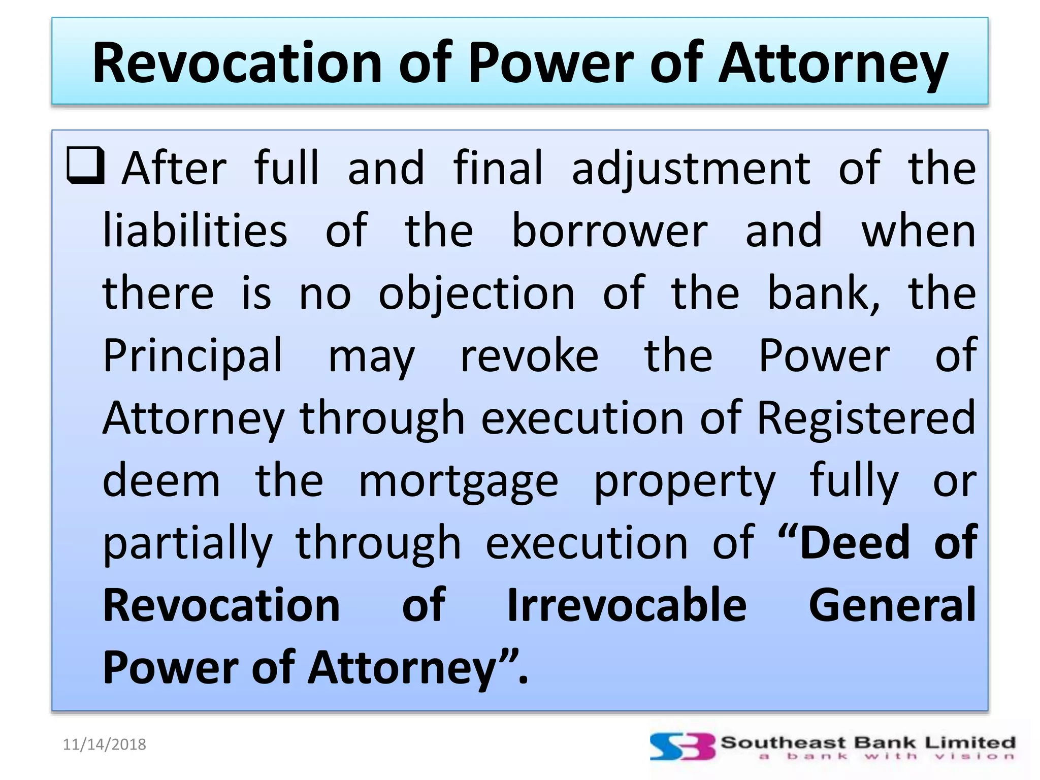 Mortgage formalities of collateral security, rigpa, redemption deed ...