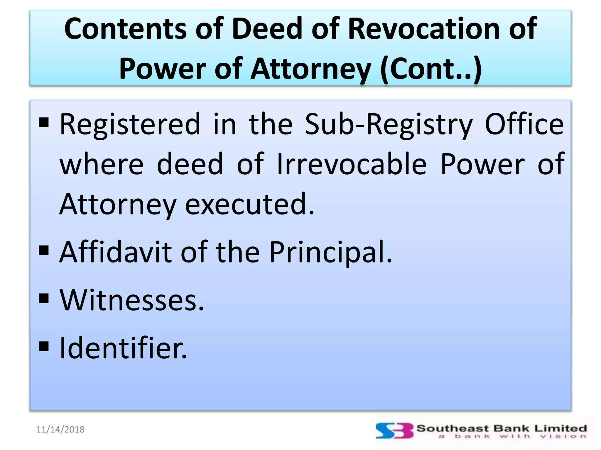 Mortgage formalities of collateral security, rigpa, redemption deed ...