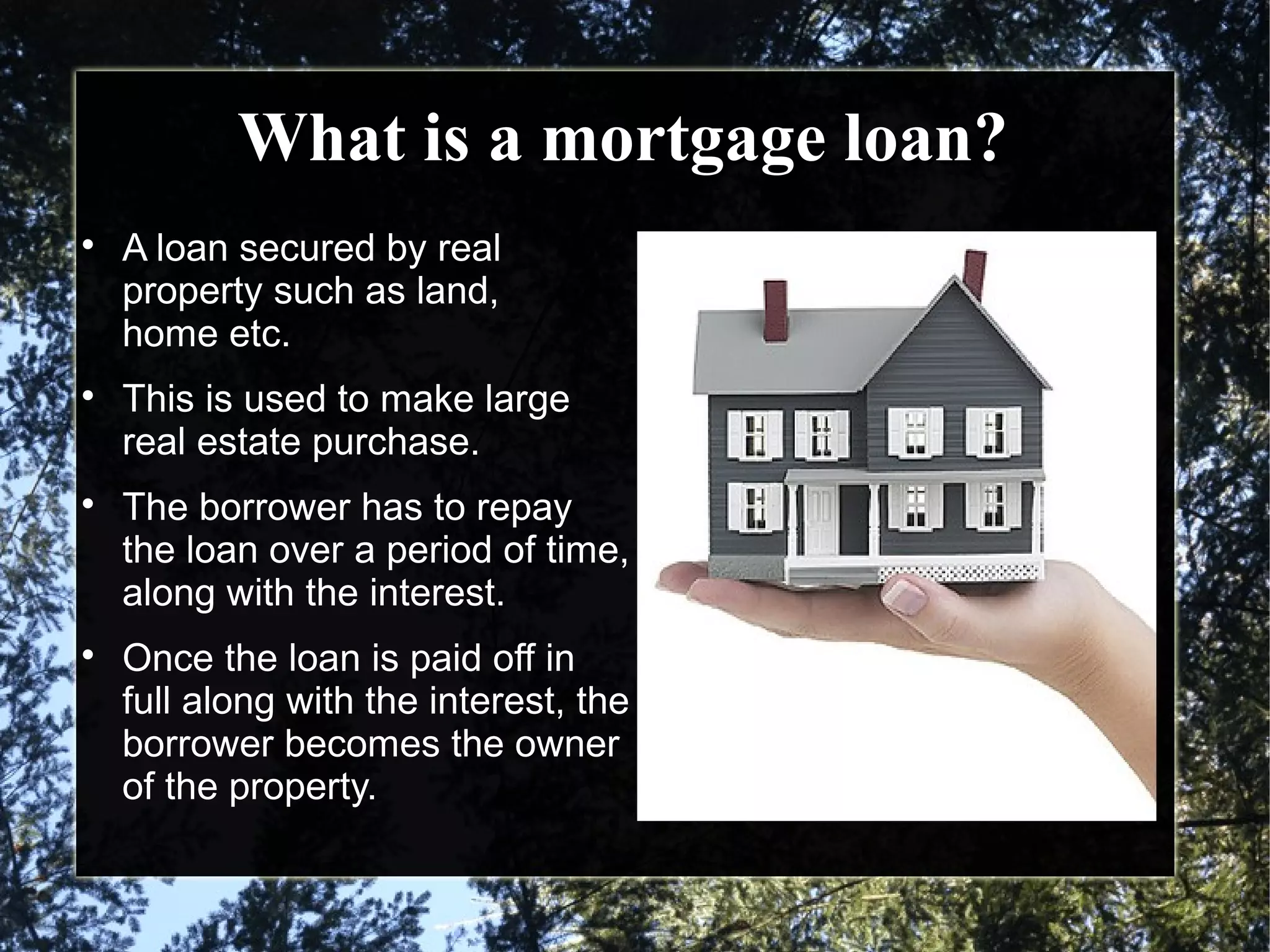 Basics Of Mortgage Loan | PPT