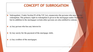 Mortgage under transfer of property law sec 58 | PDF