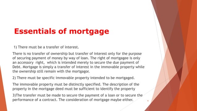 Mortgage under transfer of property law sec 58 | PDF | Home Financing ...