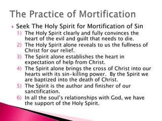 Mortification of sin in believers | PPT