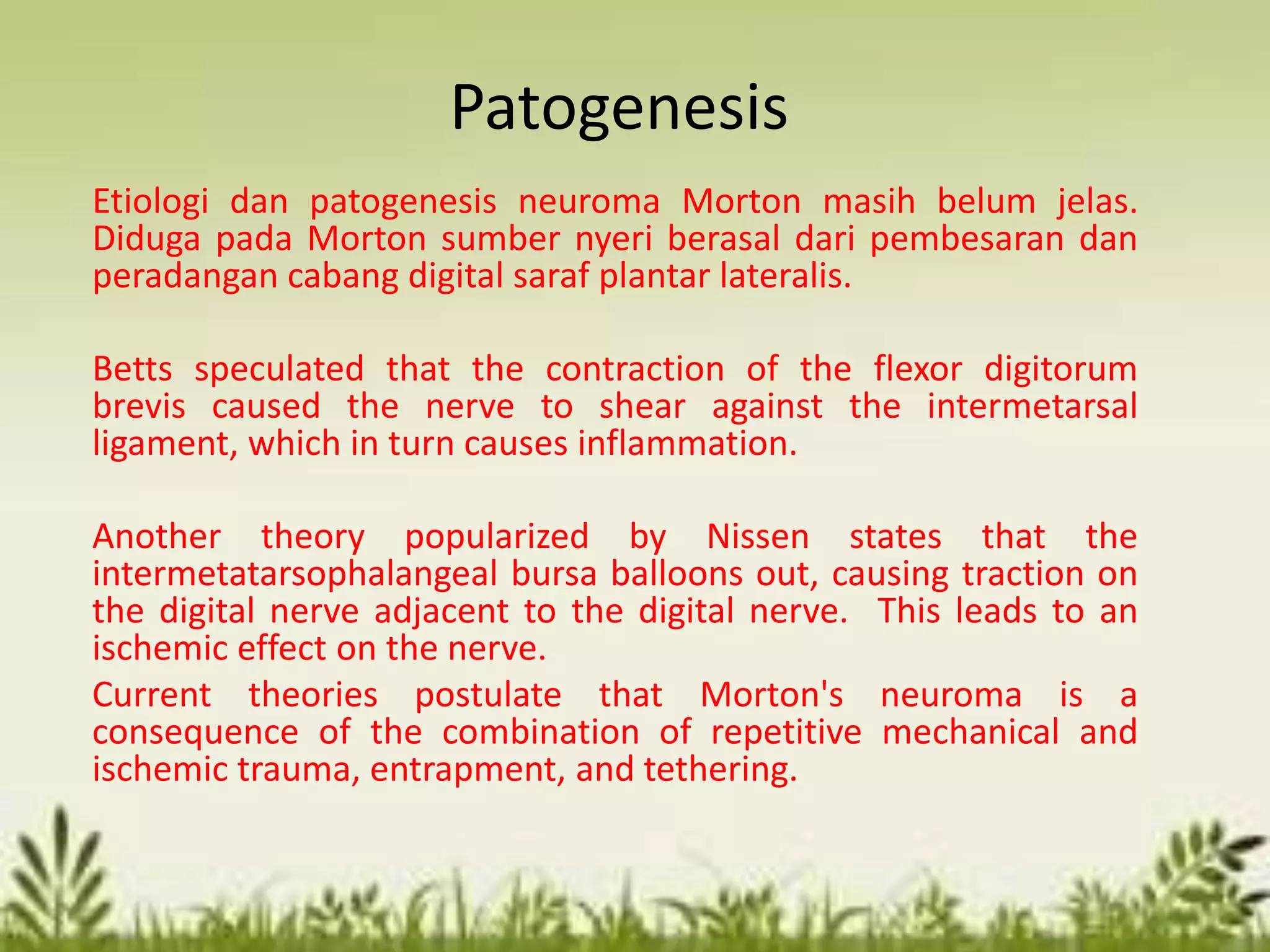 Morton disease | PPTX