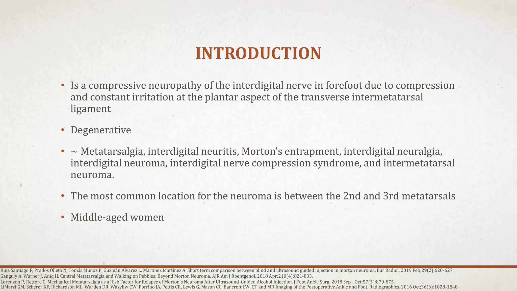Morton Neuroma | PPTX