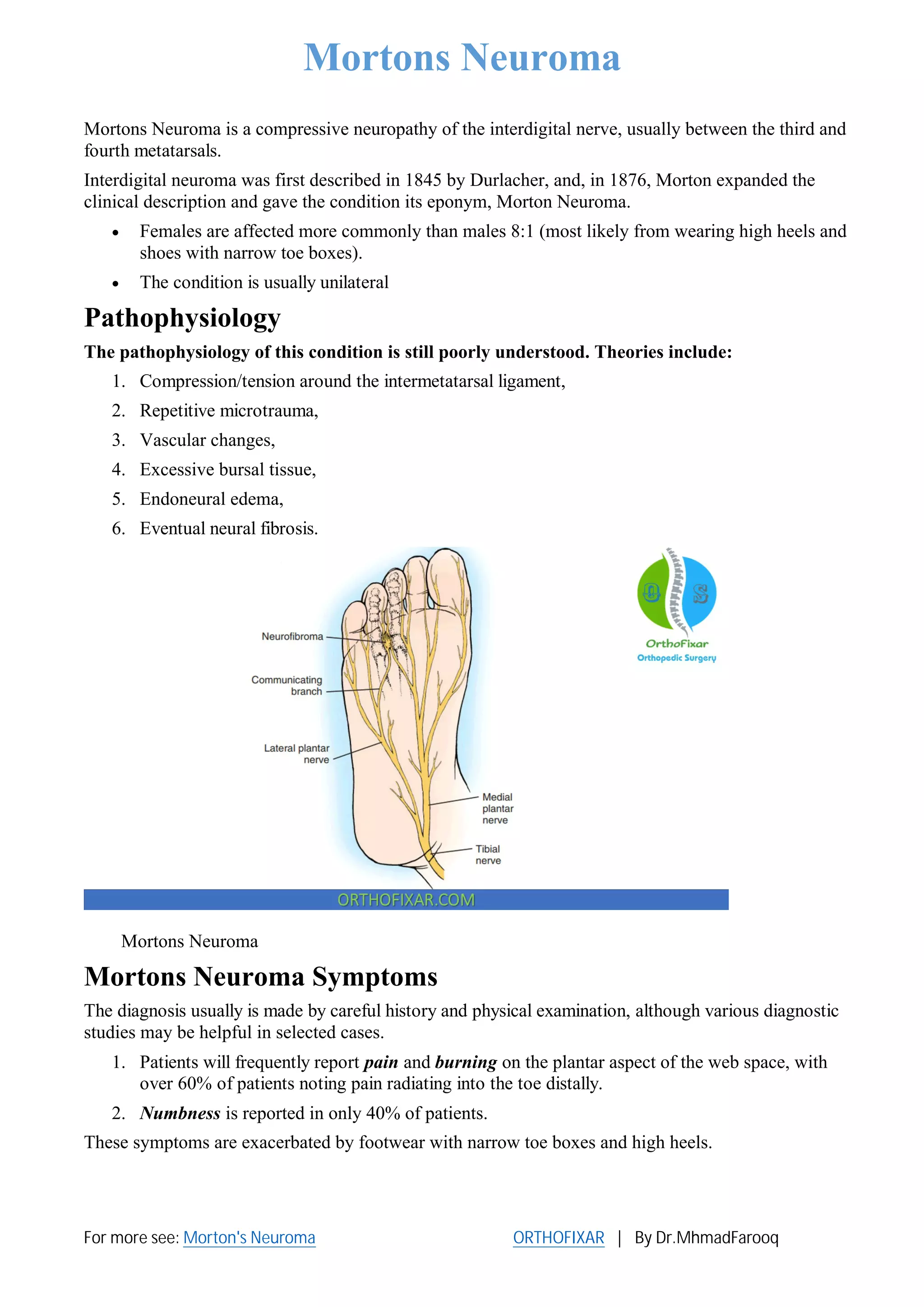 Mortons neuroma | PDF