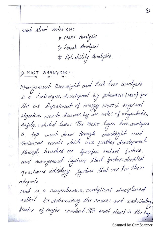 Mort Analysis | Sneak Analysis | Reliability Analysis | Gaurav Singh ...