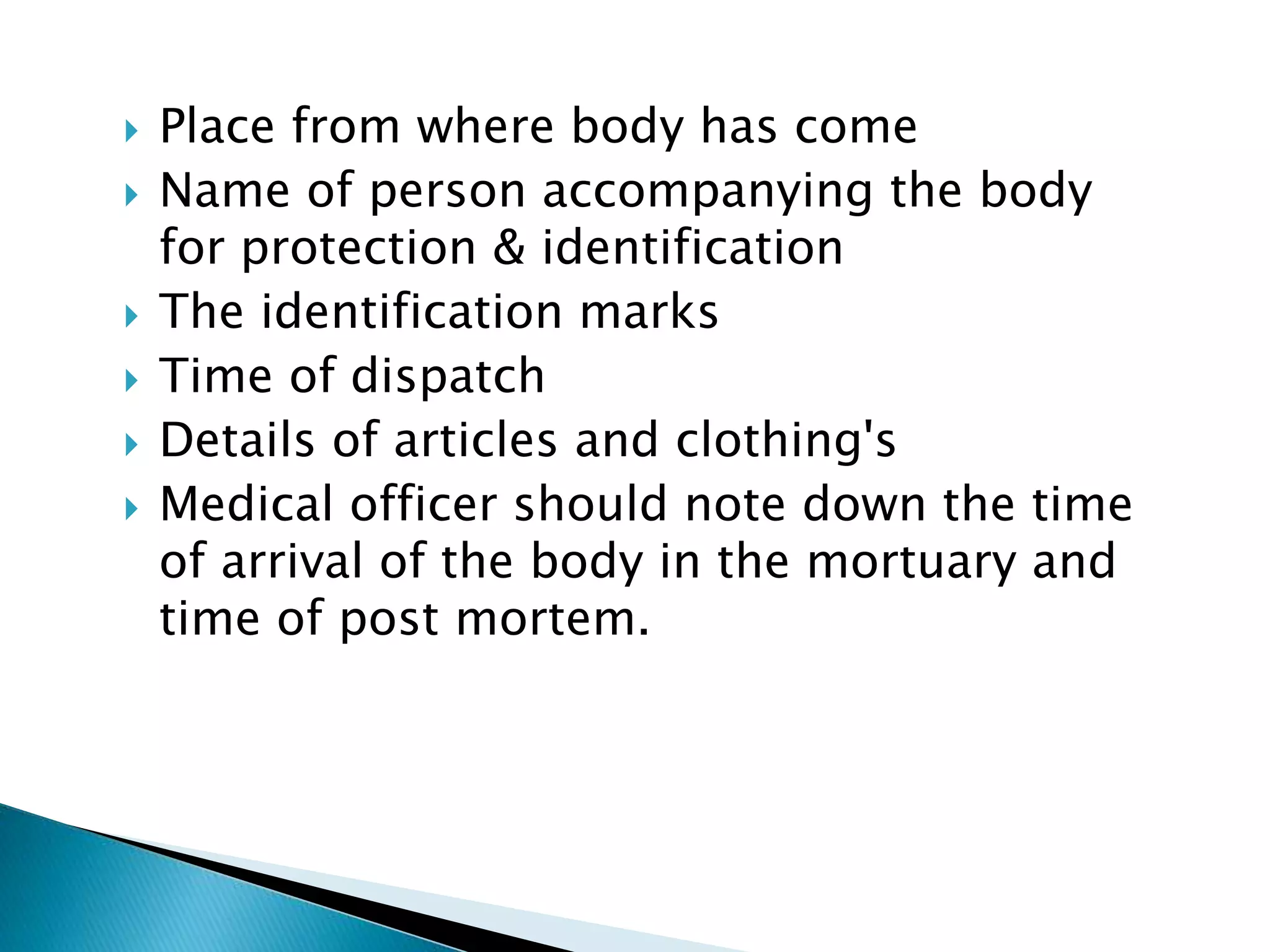 Mortuary service in hospital | PPTX