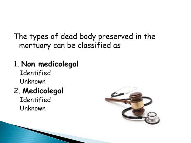 Mortuary service in hospital | PPTX