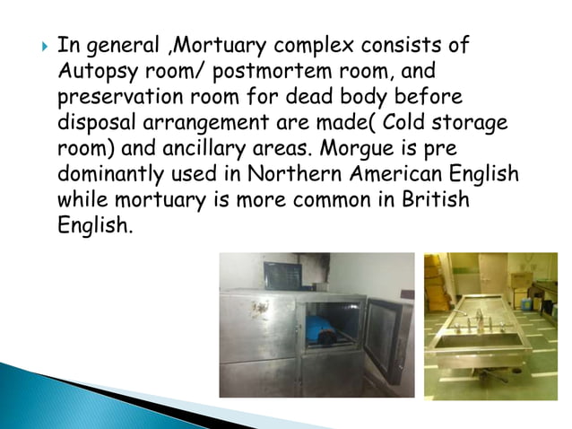 Mortuary service in hospital | PPTX