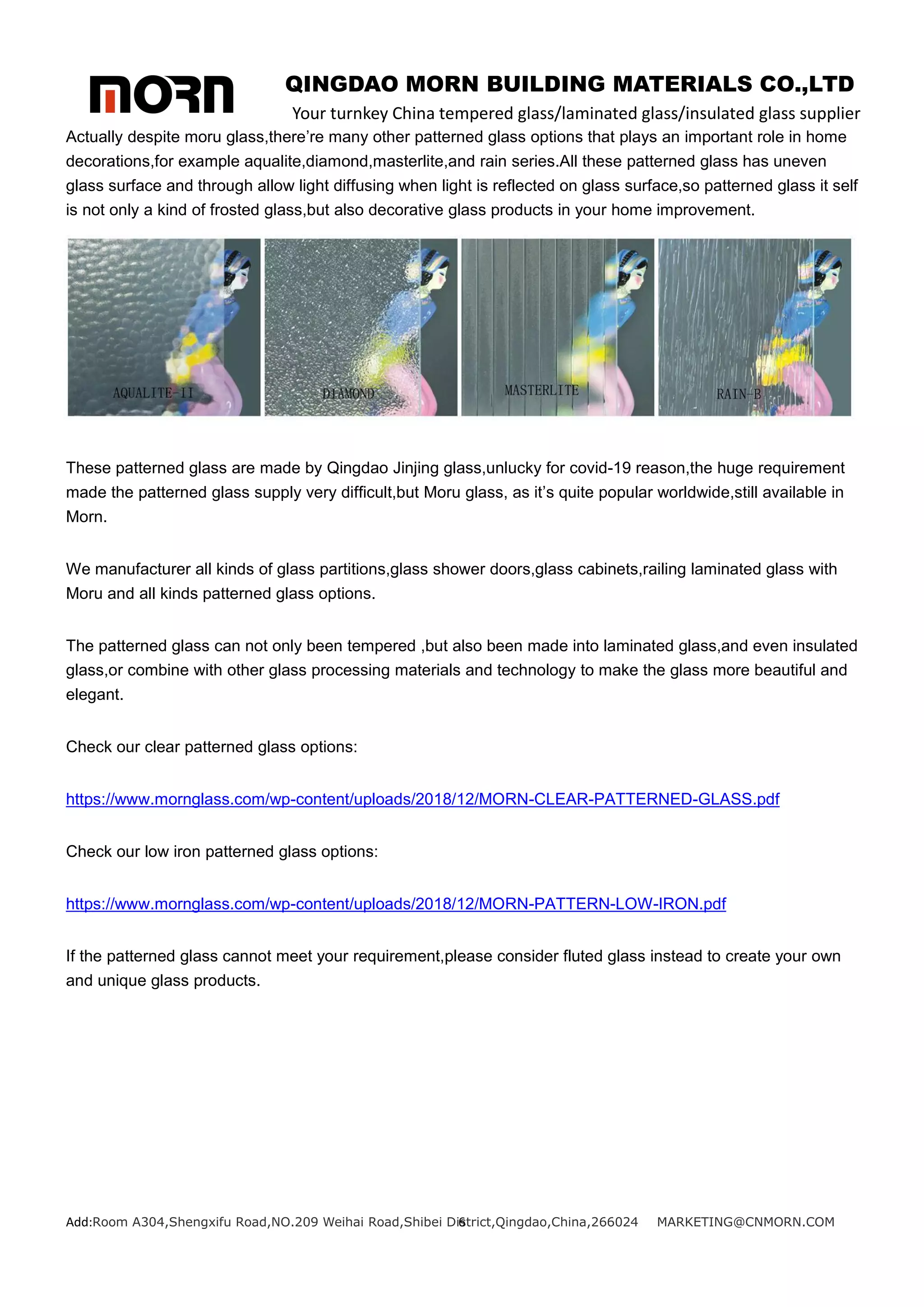 Moru glass,the celebrity in fluted glass patterned glas | PDF