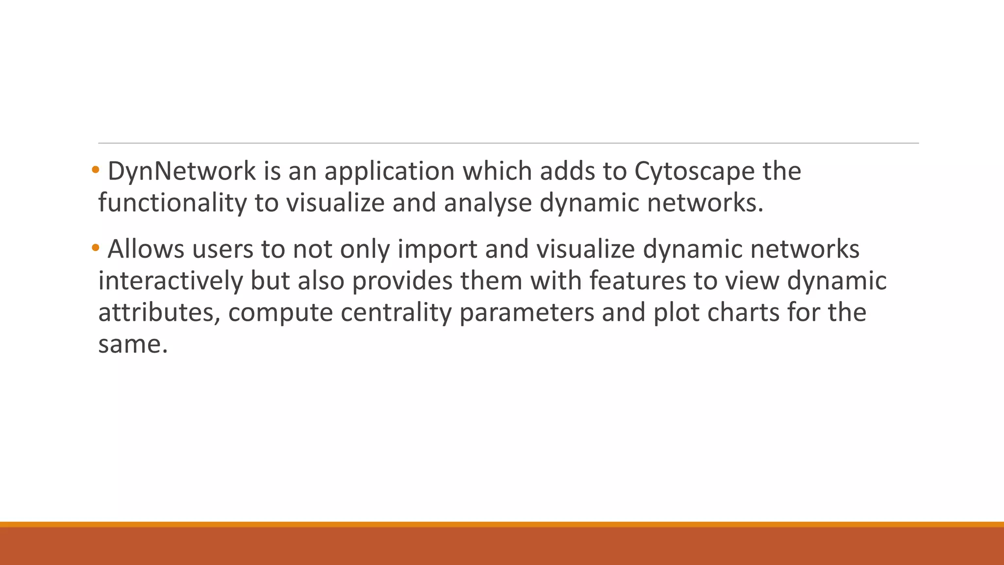 Visualization and Analysis of Dynamic Networks | PPT