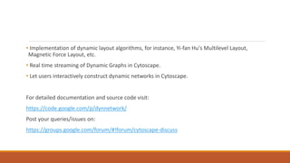Visualization and Analysis of Dynamic Networks | PPTX