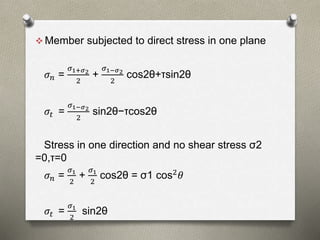 Principal stresses and strains (Mos) | PPTX