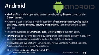 Mobile Operating System | PPTX