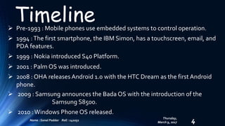 Mobile Operating System | PPTX