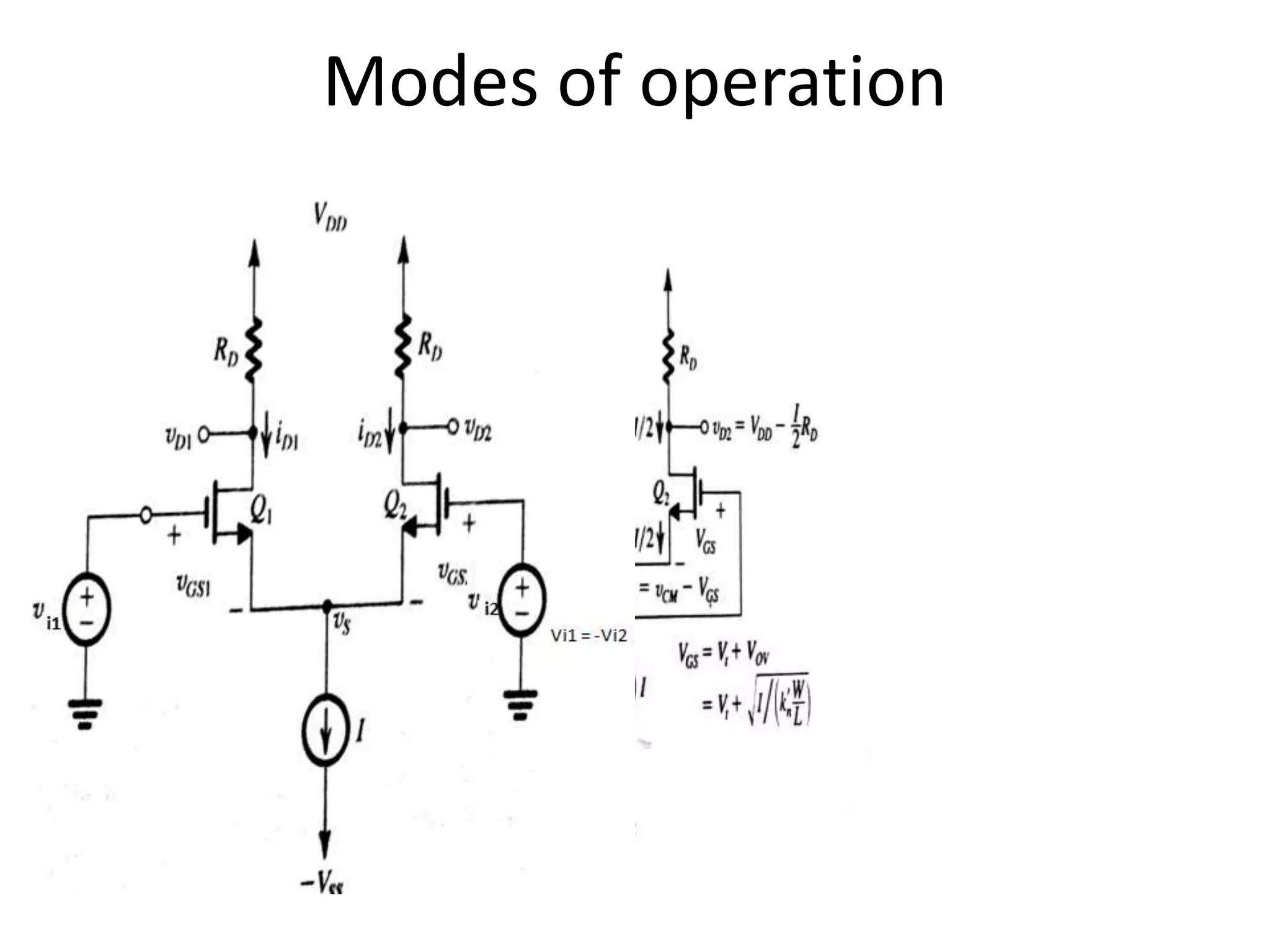 DIFFERENTIAL AMPLIFIER using MOSFET | PPTX