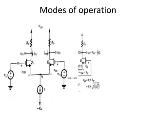 DIFFERENTIAL AMPLIFIER using MOSFET | PPTX