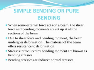 Bending Stress In Beams | PPTX