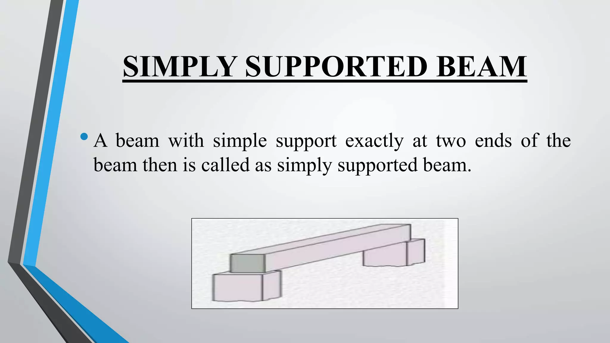 Types of loads, beams, support and support reaction calculation | PPTX