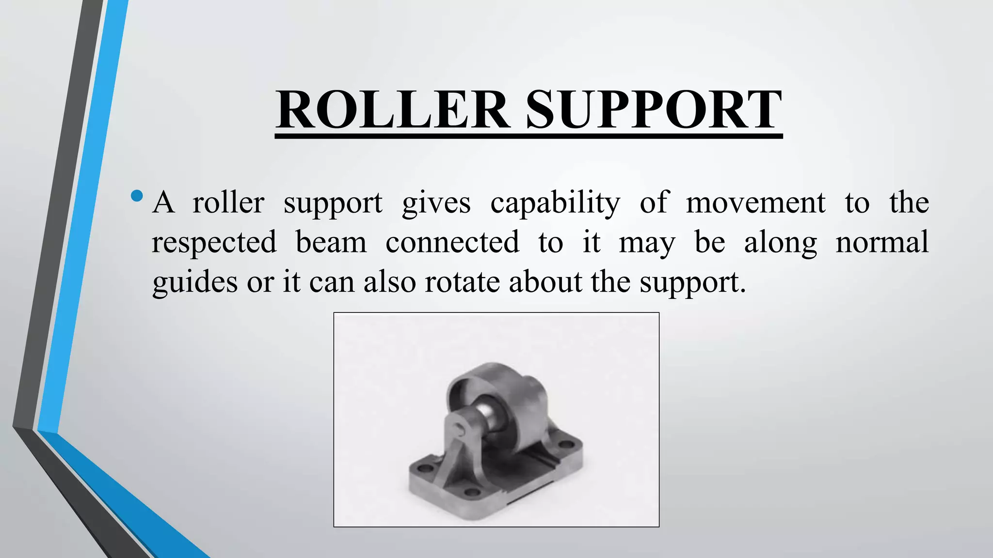 Types of loads, beams, support and support reaction calculation | PPTX