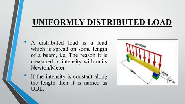 Types of loads, beams, support and support reaction calculation | PPTX