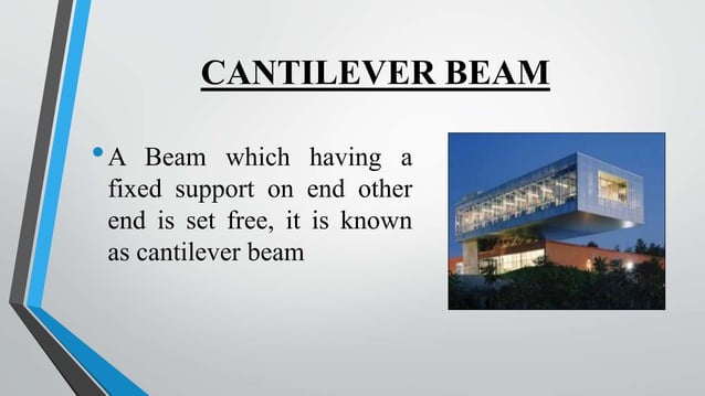 Types of loads, beams, support and support reaction calculation | PPTX