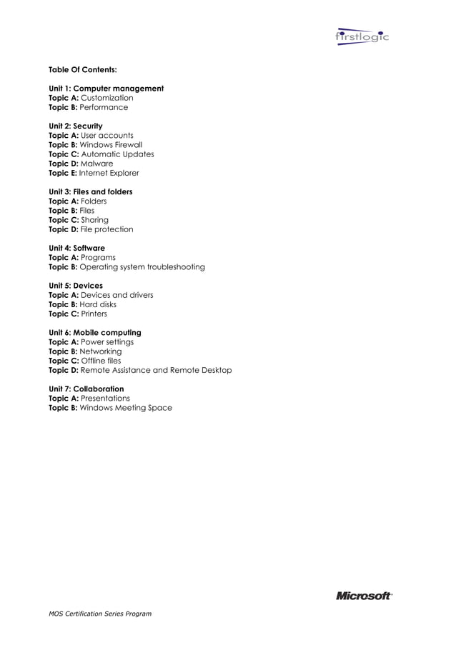 Microsoft office course outline | PDF | Desktop Publishing | Computer ...