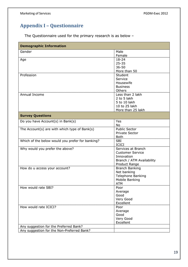 MOS - Service Comparison from Consumer Perspective in Banking Sector | PDF