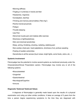 Fibromyalgia, Bell's Palsy and Parkinson's Disease | PDF