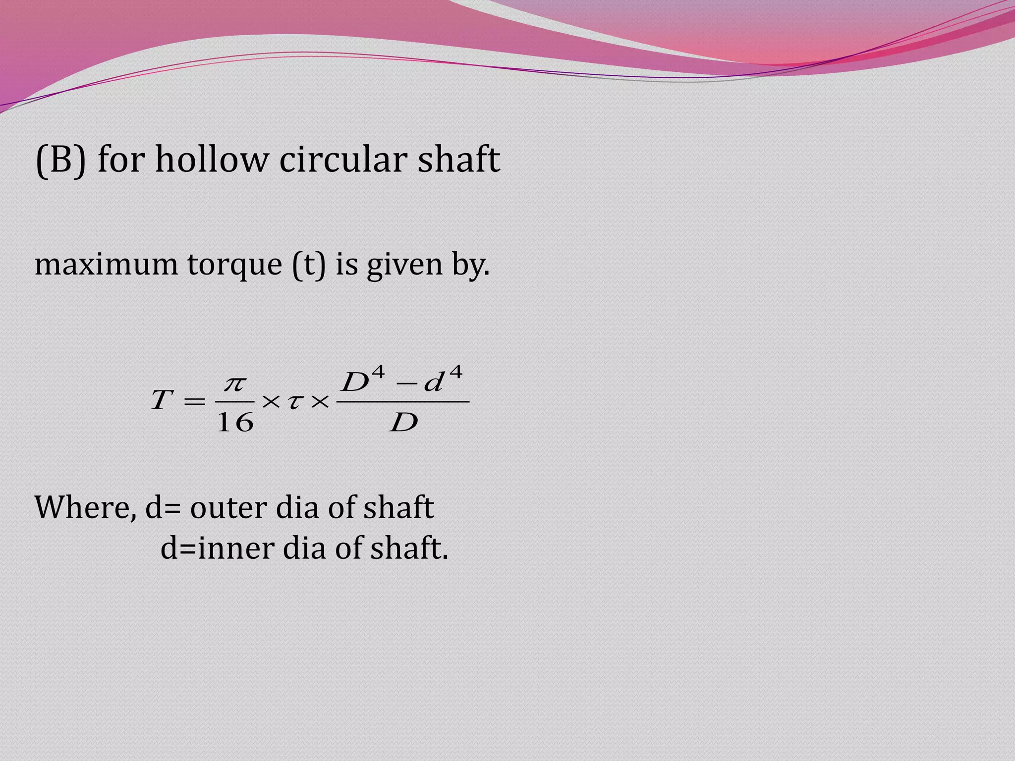 TORSION (MECHANICS OF SOLIDS) | PPTX