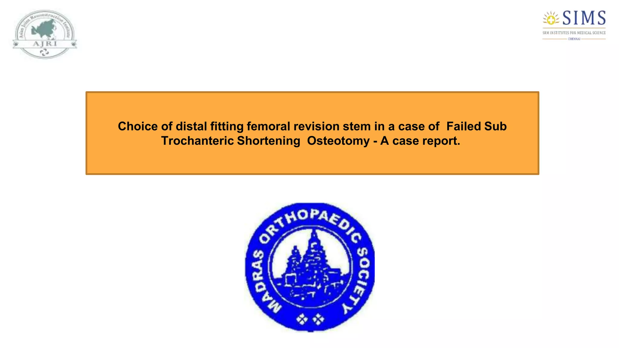Complex Total Hip Replacement - Asian Joint Reconstruction Institute ...