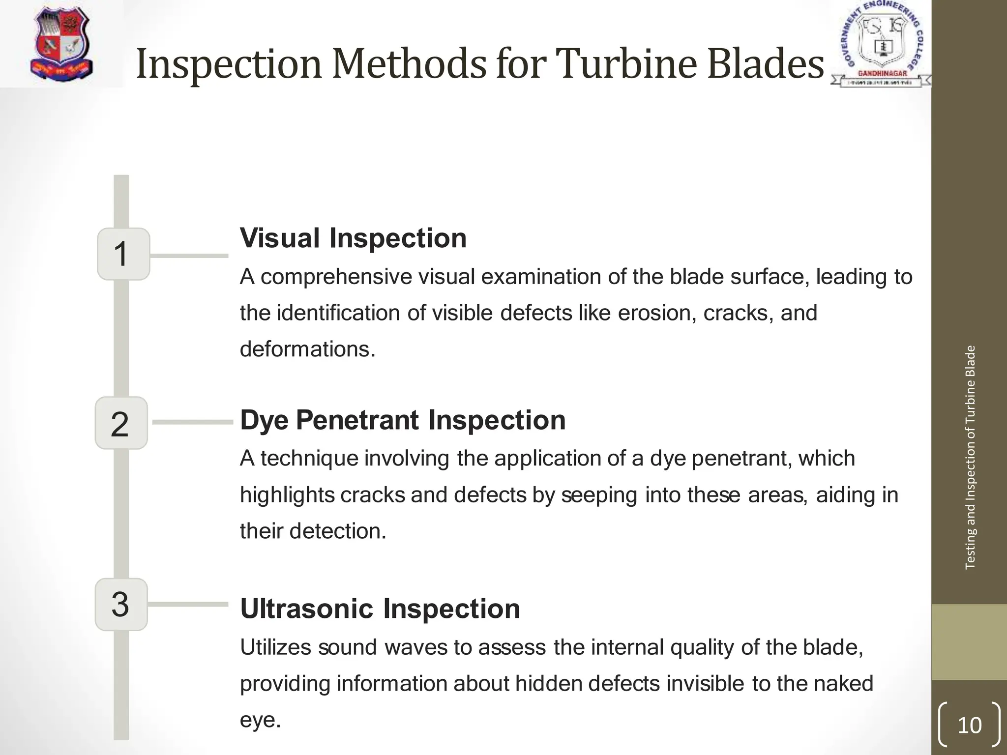 Testing and Inspection of Turbine Blade | PDF