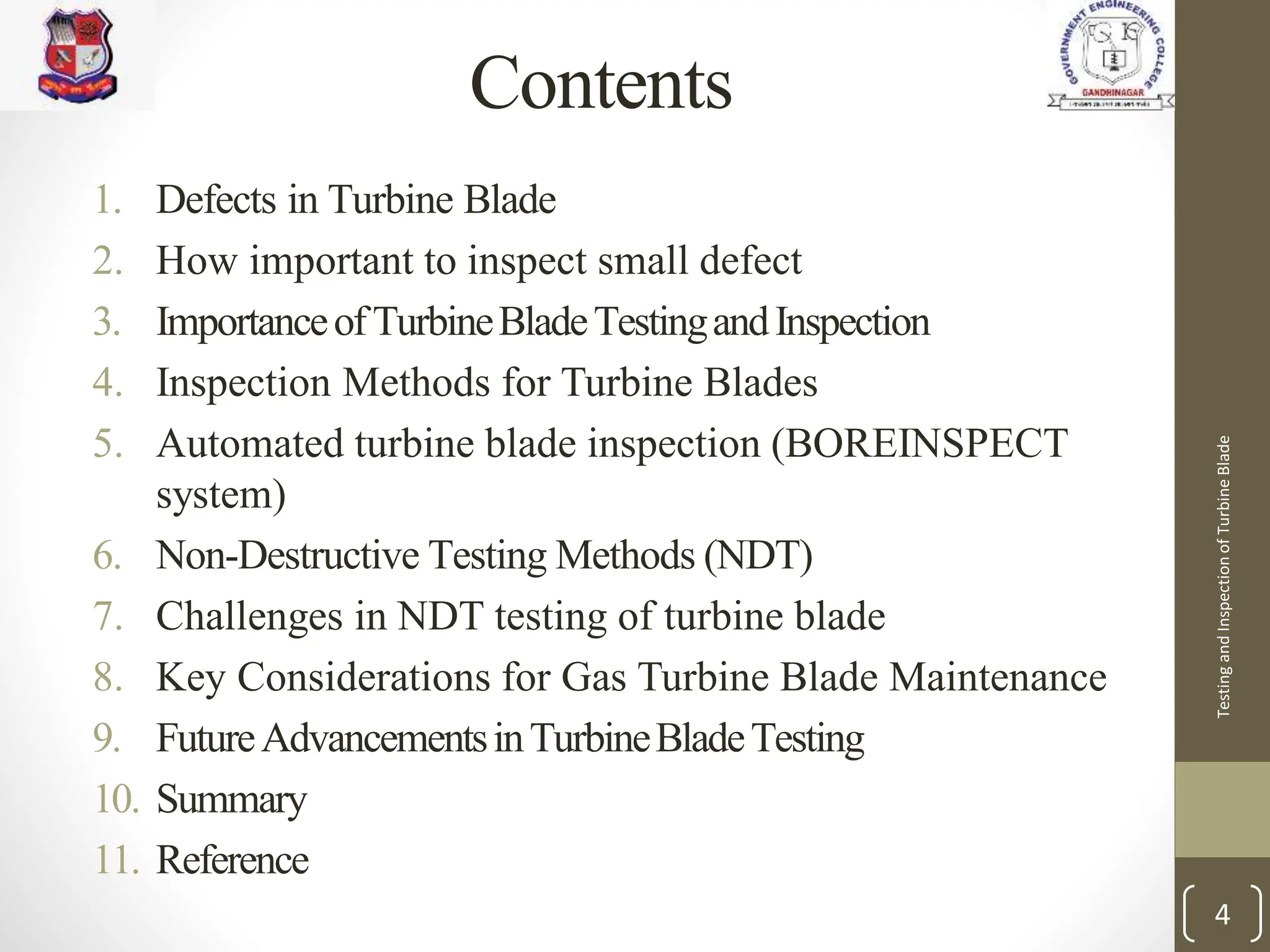 Testing and Inspection of Turbine Blade | PDF